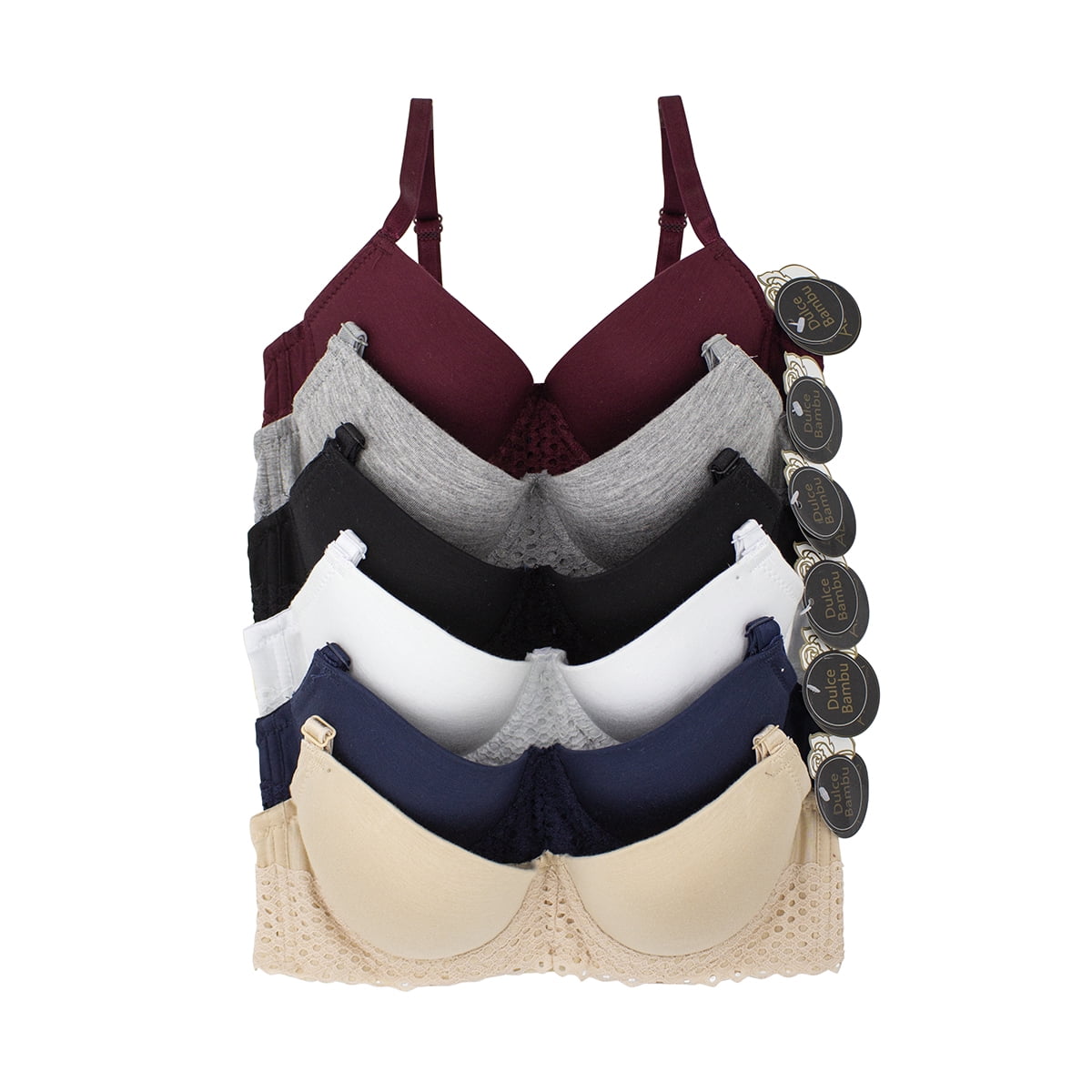 Paquete de Brasier Adda Lingerie Modelo Dulce Bambú, De algodón ...