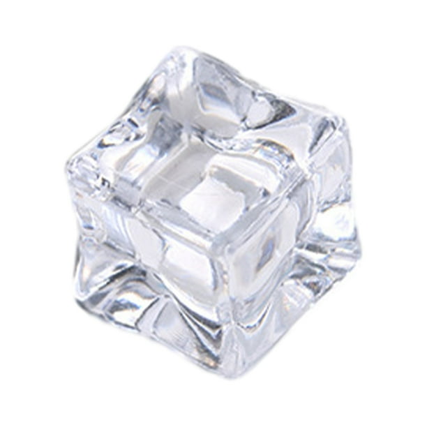 Xingzhi 100pieces Acrylic Simulated Ice Cube Molds Realistic Effects ...
