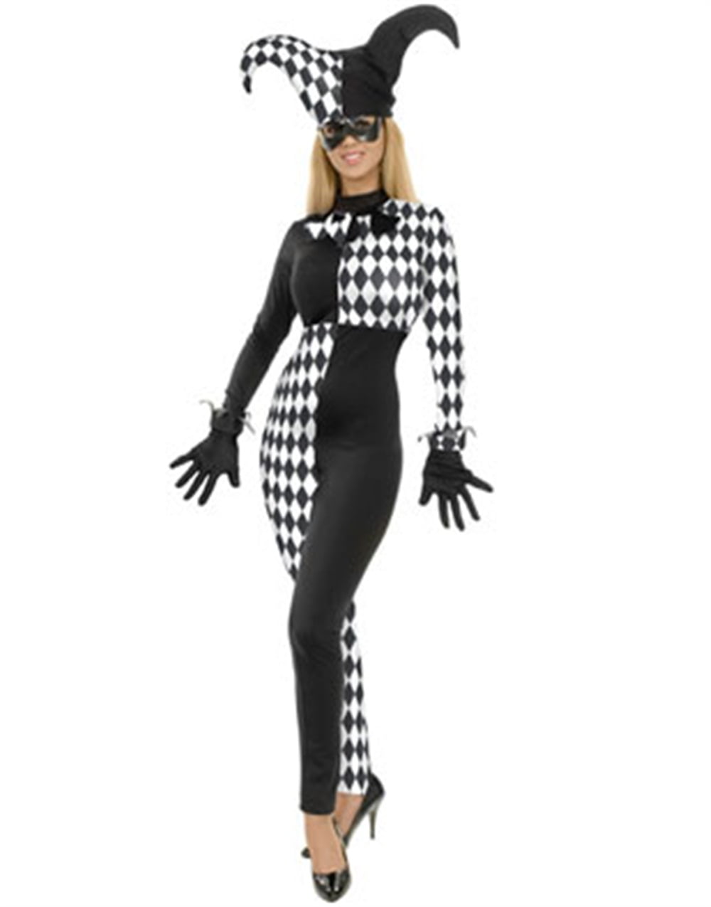 Jesterina Costume Black And White