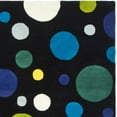 SAFAVIEH Soho Dots Polka Dots Wool Area Rug, Black/Multi, 3'6" x 5'6 ...