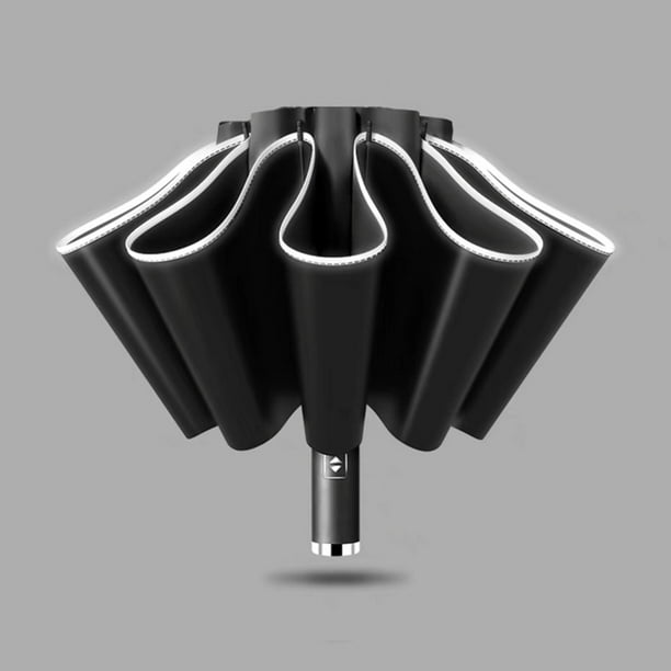 10 Ribs Fully Automatic UV Umbrella Reflective Stripe Large Reverse ...