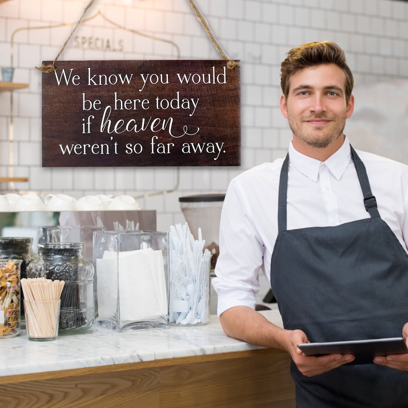 Wooden Sign Durable Eco-friendly Anti-deformed English Letters Burr ...