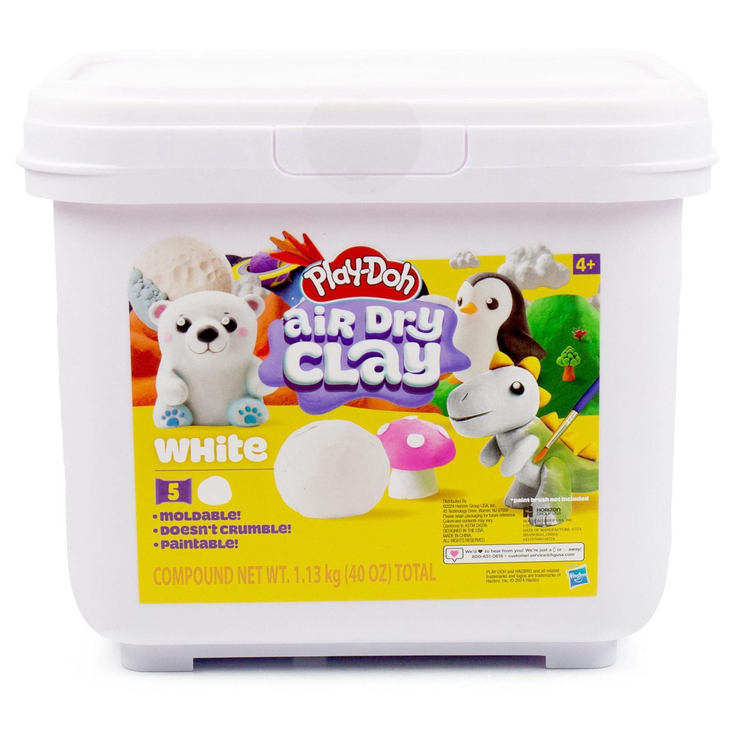 Click here for Play-Doh Brand Air-Dry Clay Bucket  5-Pack White C... prices