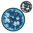 BZSMCE Silent Voice Activated LED Night Light Wall Clock 12 Inch With ...