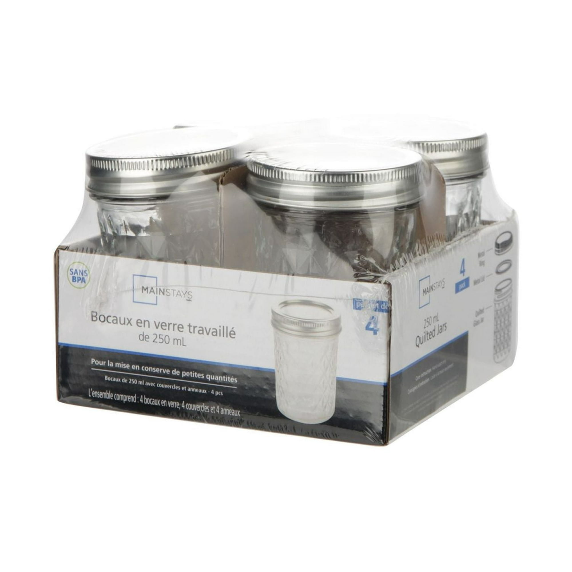 Click here for Mainstays Clear Glass Canning Jars  250ml  12 Piec... prices