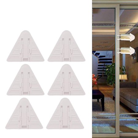 HEIBIN 6 Pcs Child Safety Sliding Window Lock, Sticky Sliding Door ...