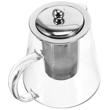 Primula Half Moon Glass Teapot, Tea, and Infuser, 40 fl oz., Black ...