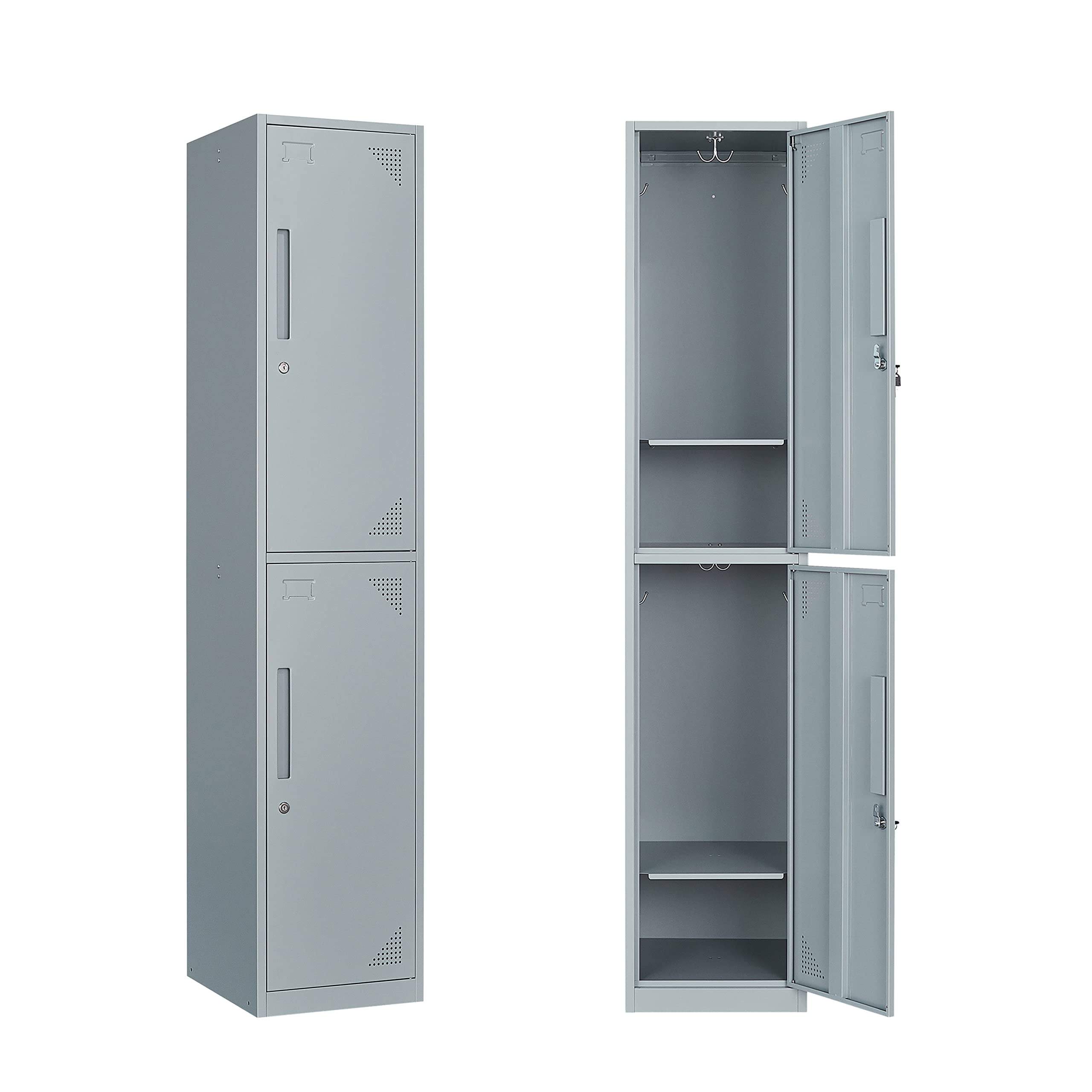 "Fesbos Employees Metal Locker Storage, Gym/Office/School Cabinet, 71 ...