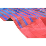 Flatweave Red Leather Rug 4' X 6' Modern Bohemian Abstract Room Size ...