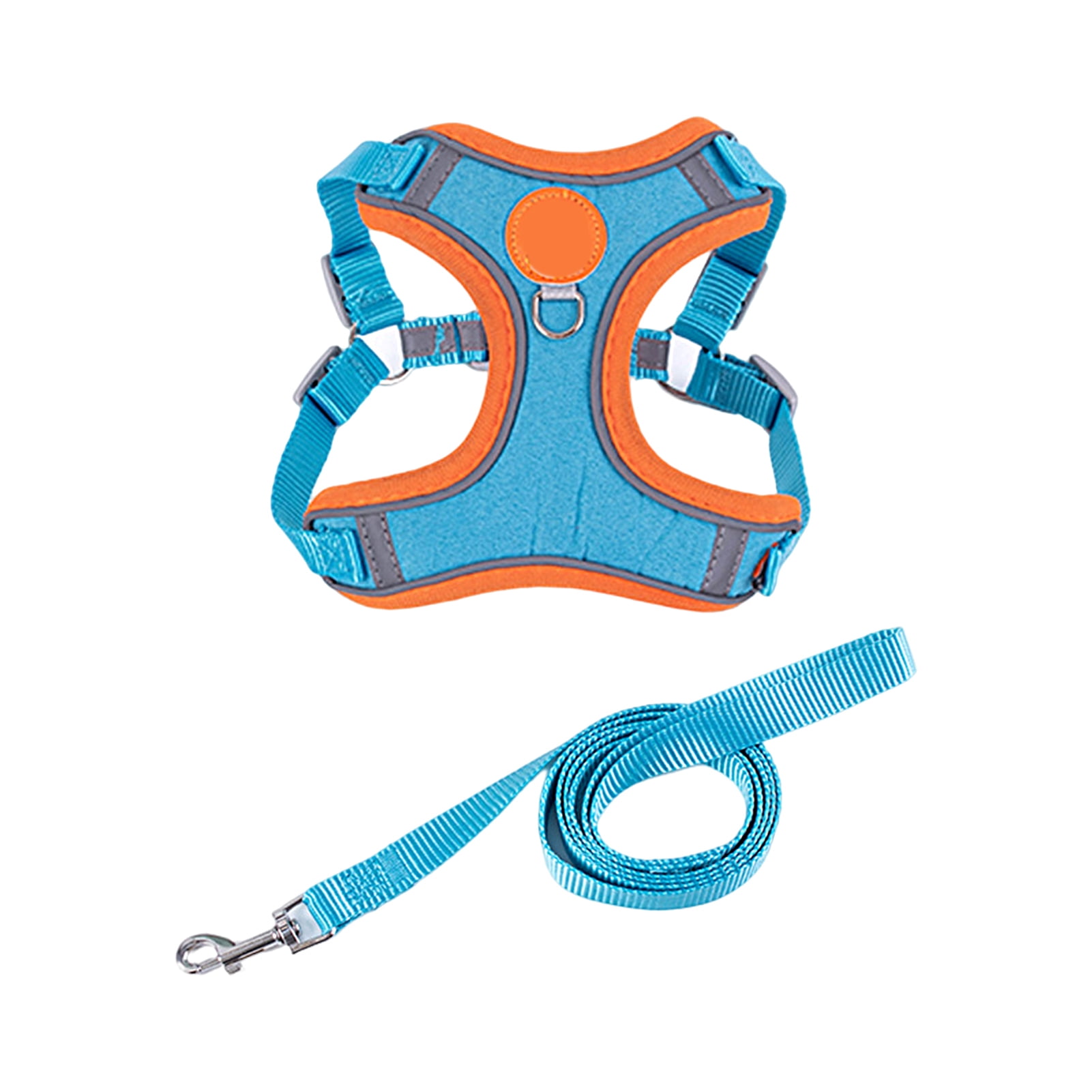 No-Pull Pet Vest Harness with Leash - Reflective X-shaped Step-in ...