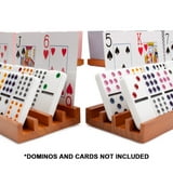 "GSE Games & Sports Expert 13.75"" Wooden Domino & Card Racks Trays ...