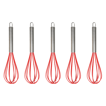 Colorful Kitchen Mini Silicone Whisks- 6-1/2" long , Set of 5 (1 in ...