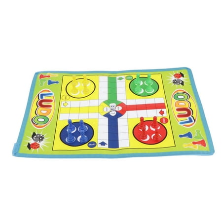 Portable PU Leather Traditional Foldable Ludo Game Family Children Fun ...