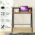 Costway 2 Tier Multi-Use Computer Desk for Work, Study, and Gaming, PC ...