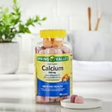 Spring Valley Calcium 500 mg Plus Vitamin D 25 mcg Bone Health Dietary ...