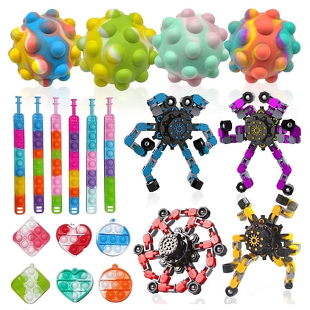 Nituyy Fidget Toys Pack Figetget Sensory Toy Set with Pop Ball Poppers ...