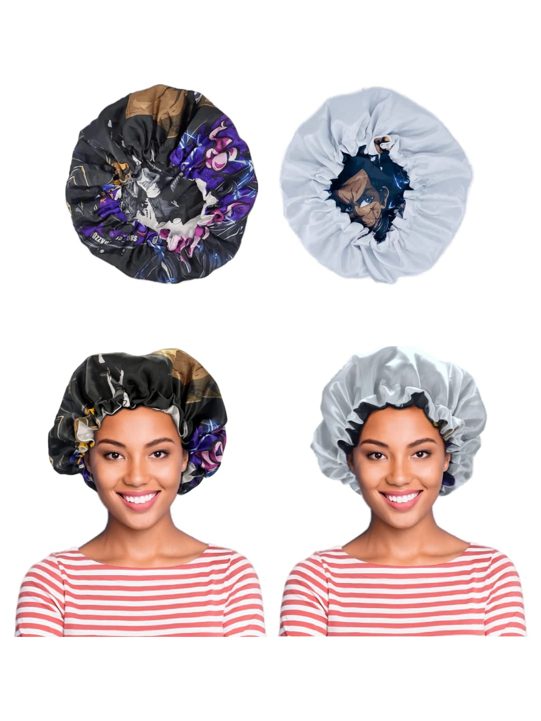 Double Layer Reversible Anime Bonnet for Men and Women - Comfortable ...