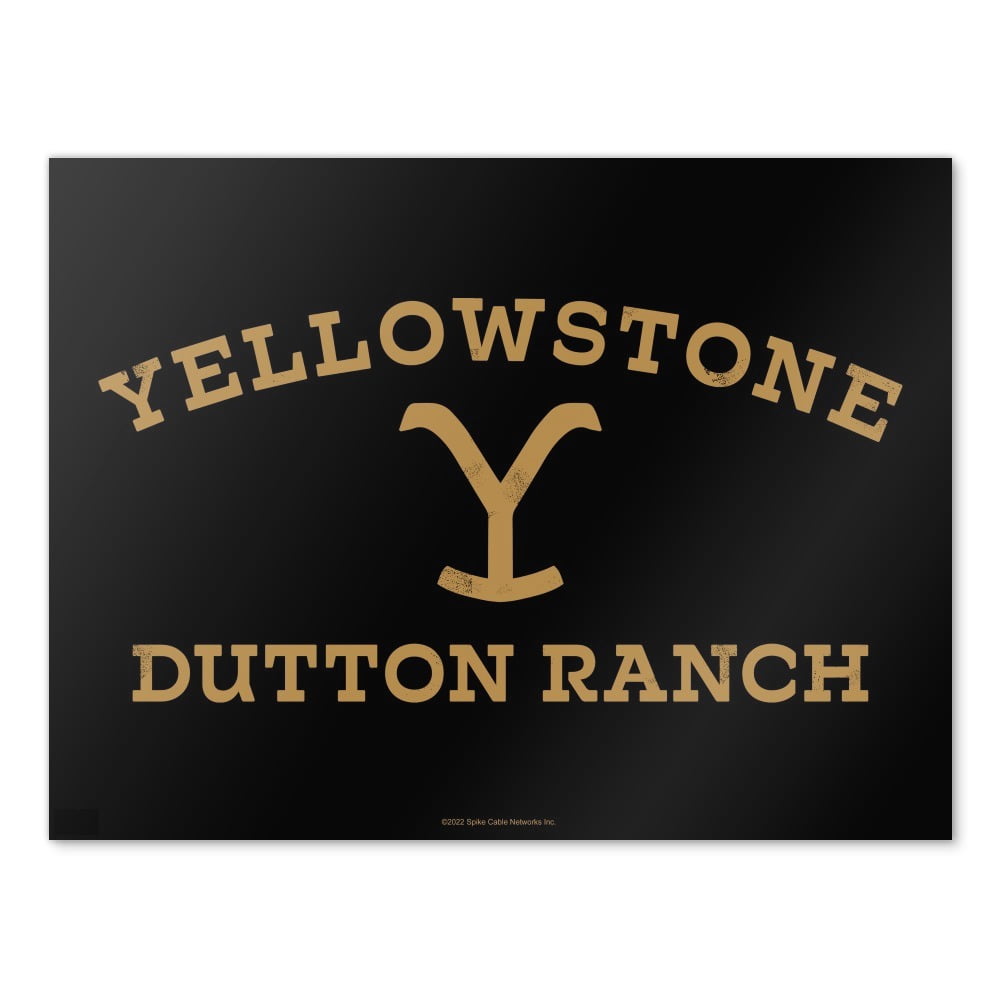 Yellowstone TV Show Dutton Ranch Home Business Office Sign - Walmart.com