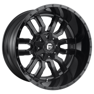 Fuel D589 Ripper 17X9 5X127 1Et 108Cb Matte Black Gloss Black Lip Wheel ...