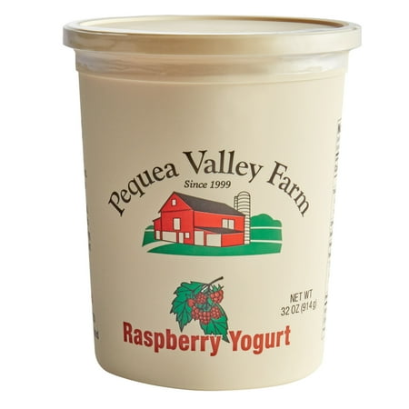 Pequea Valley Farm 32 oz. Amish-Made 100% Grass Fed Raspberry Yogurt ...