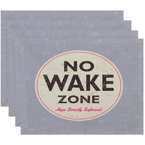 Simply Daisy 18" x 14" Nap Zone Word Print Placemat - Walmart.com