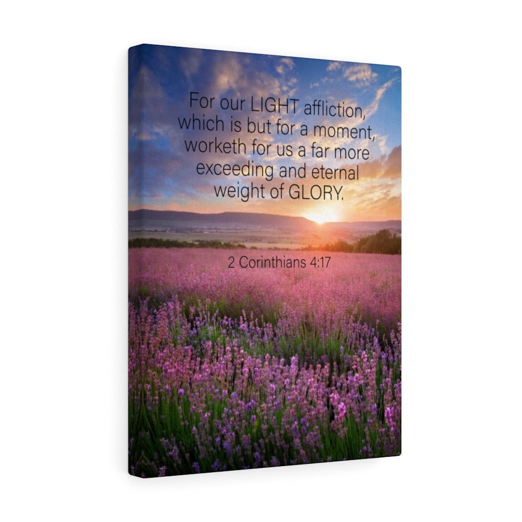Scripture Walls Eternal Glory 2 Corinthians 4:17 Bible Verse Canvas ...
