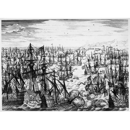 Spanish Armada, 1588. /Nthe Spanish Armada Suffering Heavy Losses ...