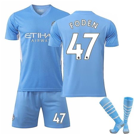 2021-2022 No.47 Foden Manchester City F.c. Soccer Jersey Youth/kids ...