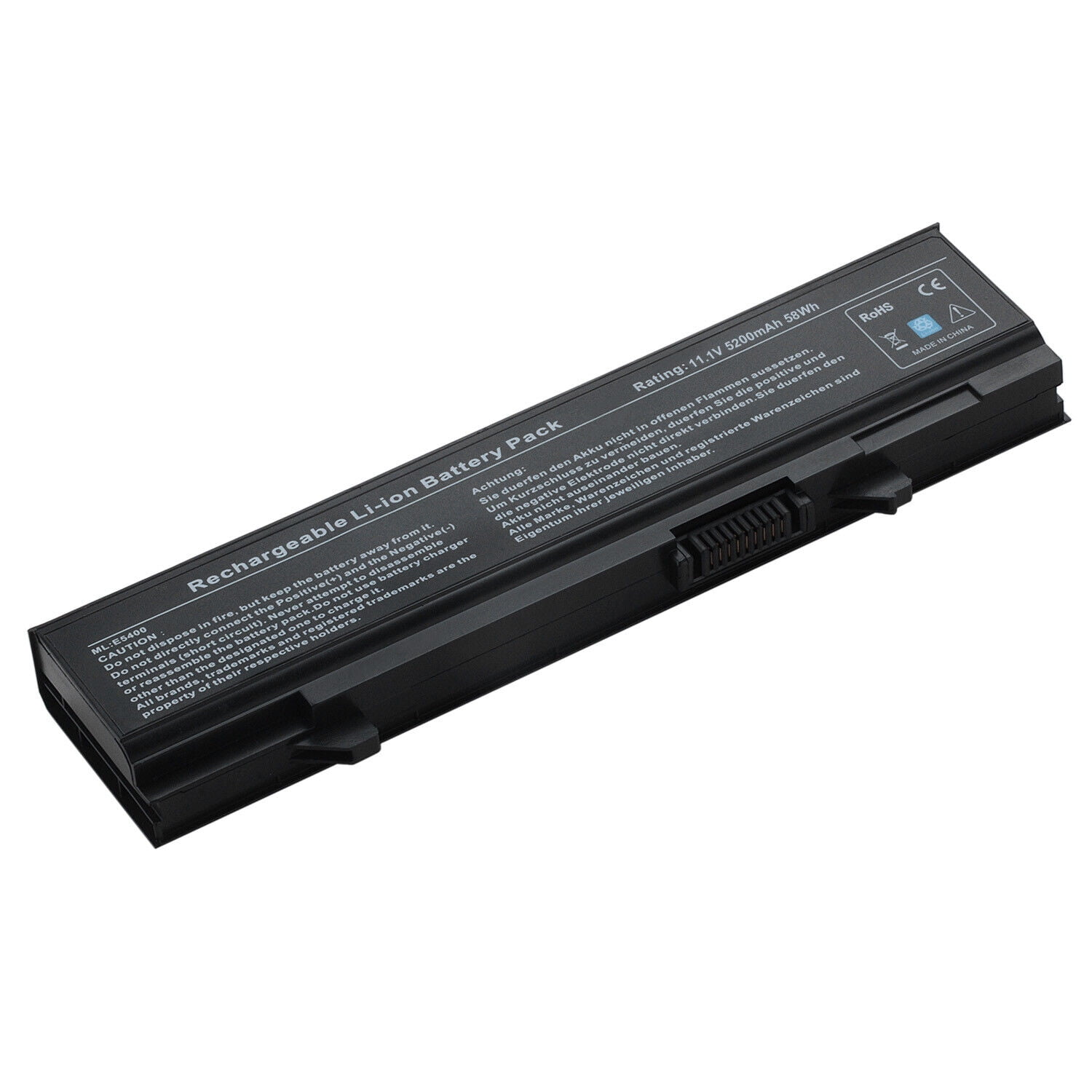 Battery For Dell Latitude E5400 E5500 E5410 E5510 KM742 6 Cells 5200mAh ...
