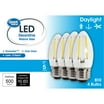 Great Value LED Light Bulb, 4W (60W Equivalent) B10 Deco Lamp E26 ...