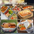 10PCS Disposable Aluminum Foil Food Storage Containers Oven Baking Pan ...
