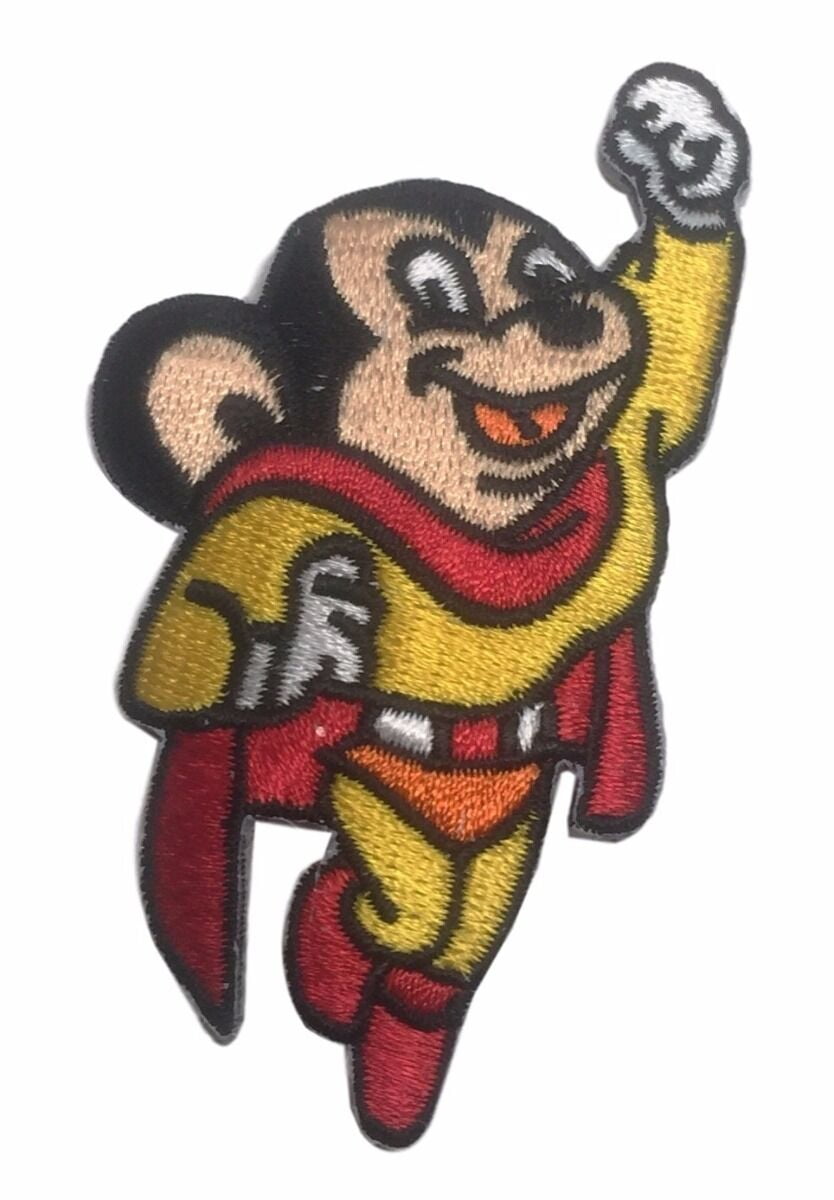Mighty Mouse Action 3 Inch Embroidered Iron On Patch - Walmart.com