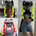 2 Psc Helmet Pigtail Motorcycle Helmet Ponytail Bicycle Helmet Braids ...