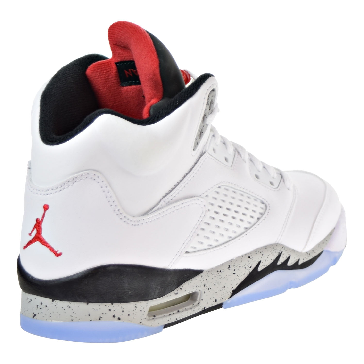Nike Air Jordan 5 Retro White Cement University White Red 136027-104 ...