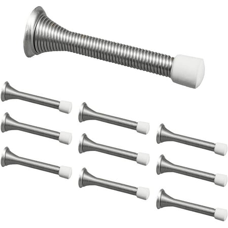 Spring Door Stops - 10 Pack 3 ¼ Inch Heavy Duty Door Stop - Traditional ...
