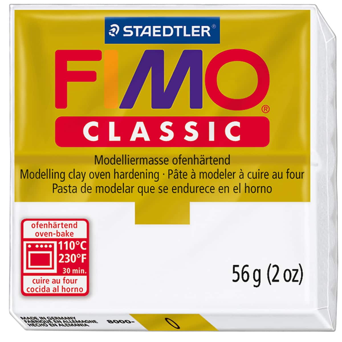 12 Pack: Fimo® Classic White Clay - Walmart.com