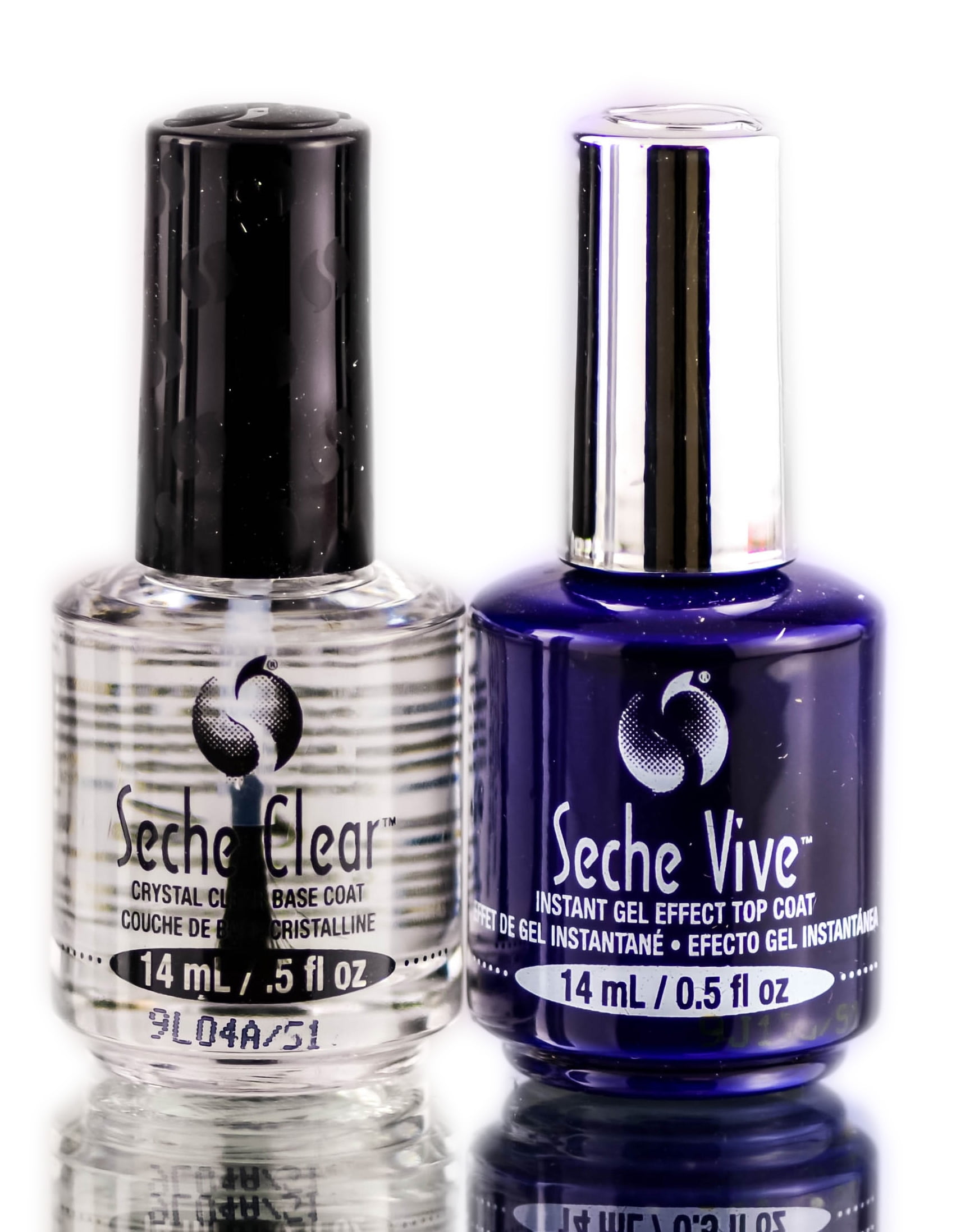 Seche CLEAR VIVE Duo Set - Crystal Clear - 0.5 oz / Instant Gel - 0.5 ...