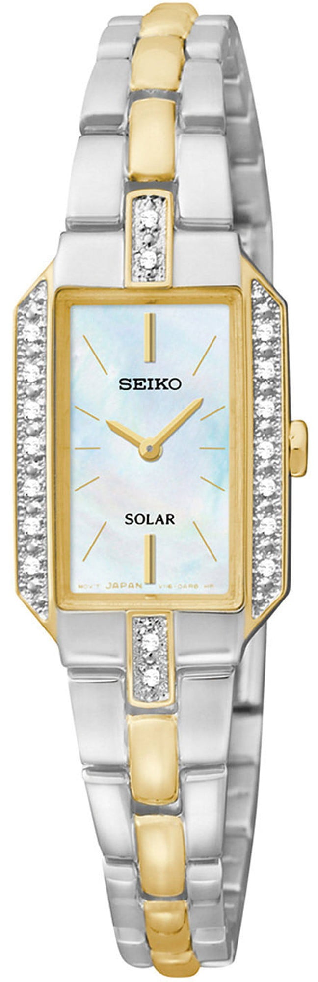 Seiko Women's Dress Solar Analog Stainless Watch - Two-tone Bracelet ...
