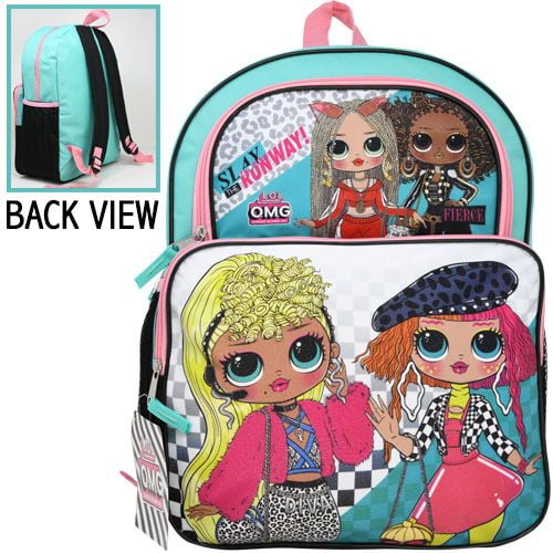 LOL OMG! 16" Backpack with 2 Front Pockets - Walmart.com