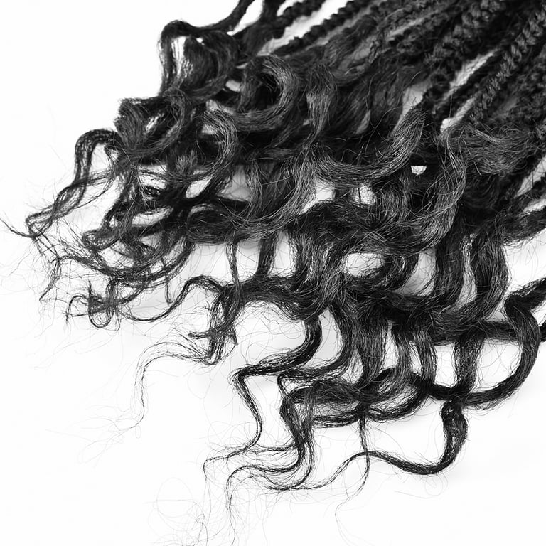 Box Braids With Wavy Ends