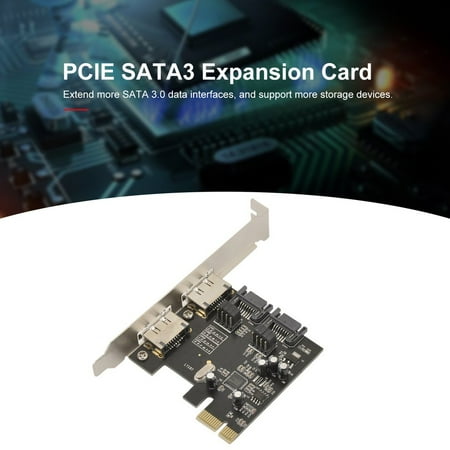 PCIE to SATA Card PCI-E Adapter PCI Express to SATA3.0 Expansion Card ...