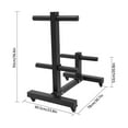 DENEST Weight Plate Rack Tree Weight Plate Storage W/Universial Wheels ...