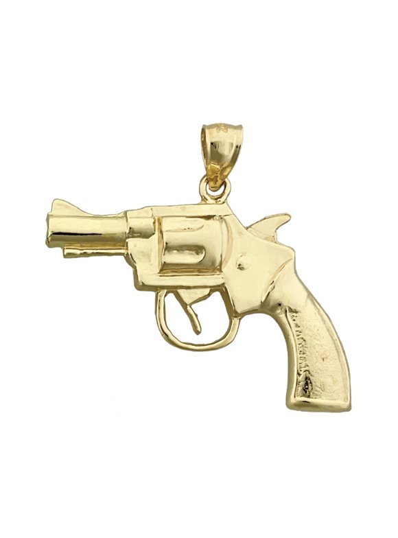Gold Gun Pendant