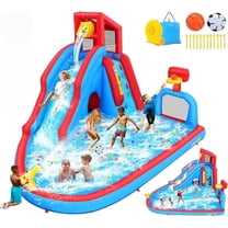 Qhomic Water Slide with 470W Blower, Bounce House with Slide, Climbing ...