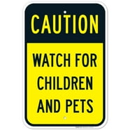 Slow Watch For Children And Animals Sign - Walmart.com