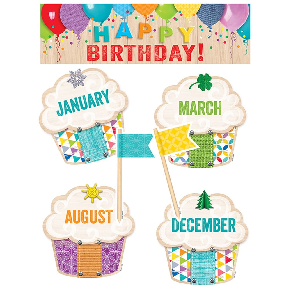 Creative Teaching Press CTP0599 Happy Birthday Mini Bulletin Board Set ...