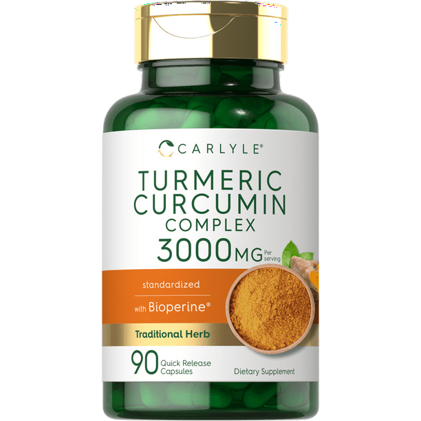 Turmeric Curcumin Complex with Bioperine | 3000mg | 90 Capsules | by ...