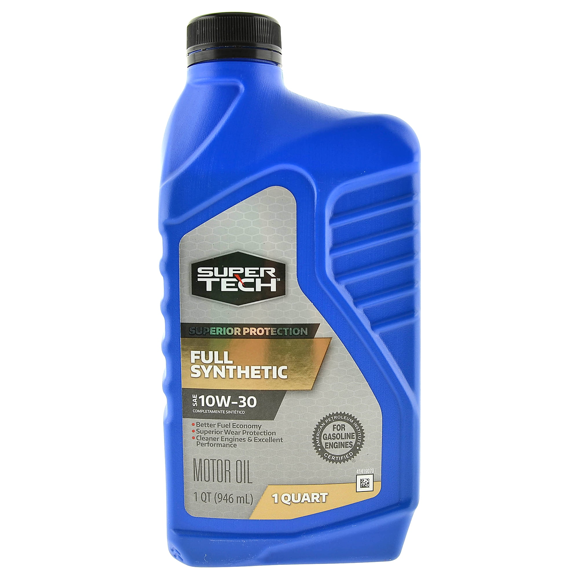 Super Tech Full Synthetic SAE 10W-30 Motor Oil, 1 Quart - Walmart.com