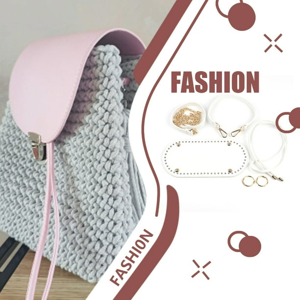 5 Pieces Handbag Making Kit Bottom Handles Shoulder Girls Straps ...
