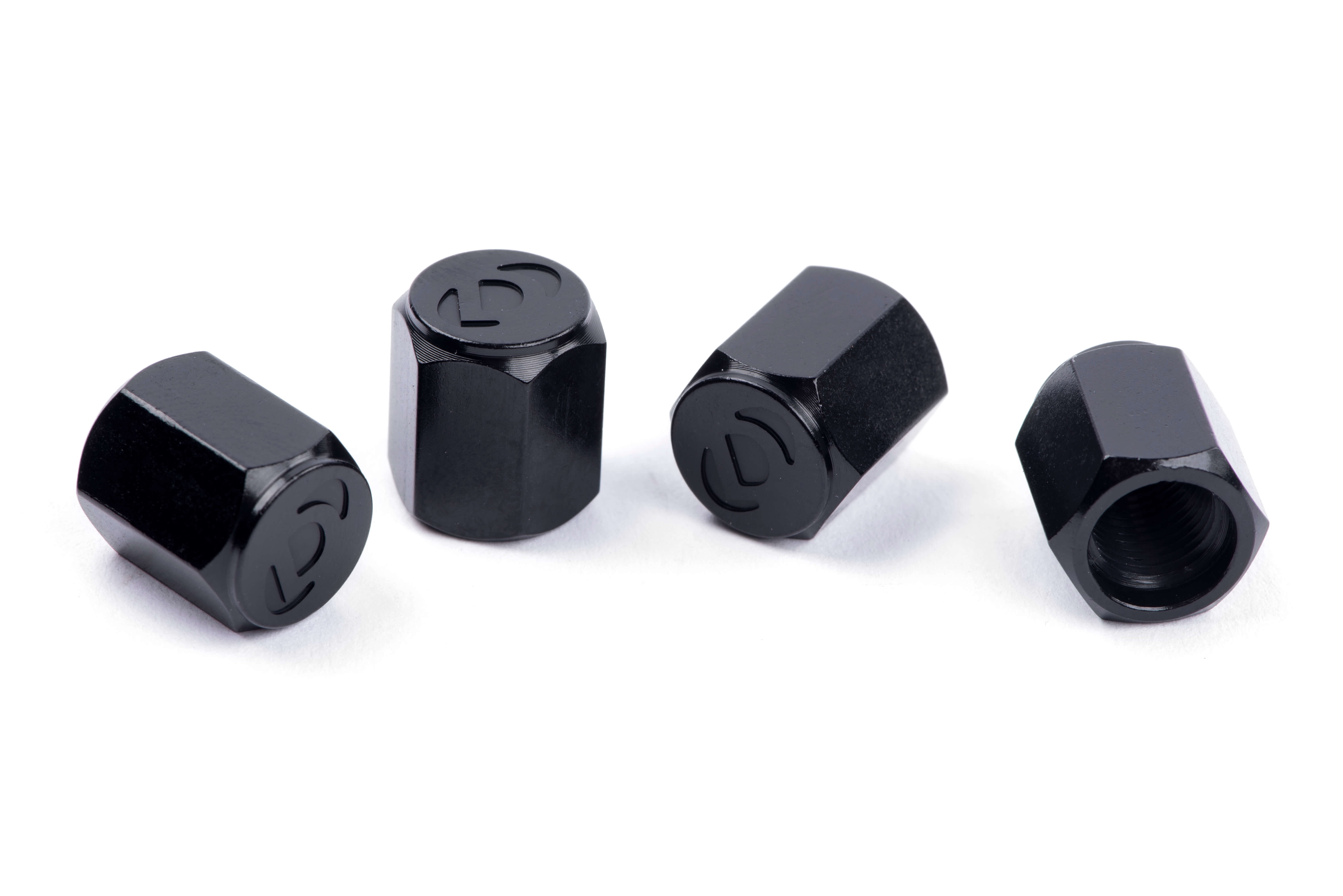 Dinan D757-0007 Valve Stem Caps Black Set of 4 - Walmart.com
